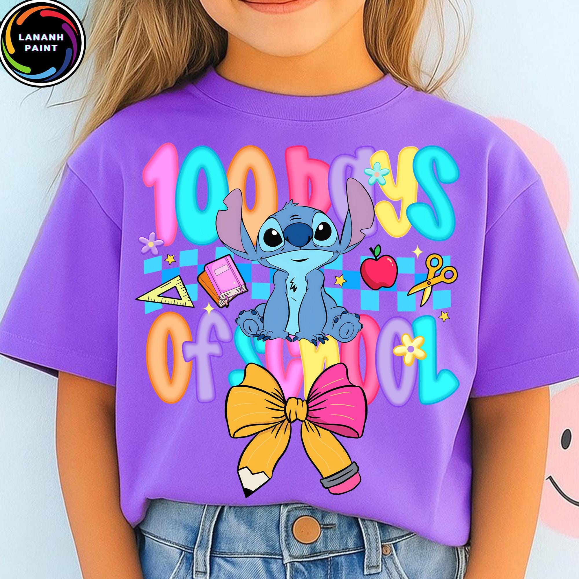 Preppy Cartoon 100 Days PNG, Blue Alien School Design, Boy Girl 100th ...