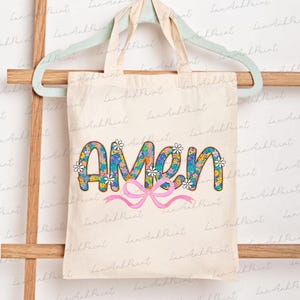 Amen Floral Glitter PNG, Floral Amen Png, Preppy Easter Png, Amen Png ...