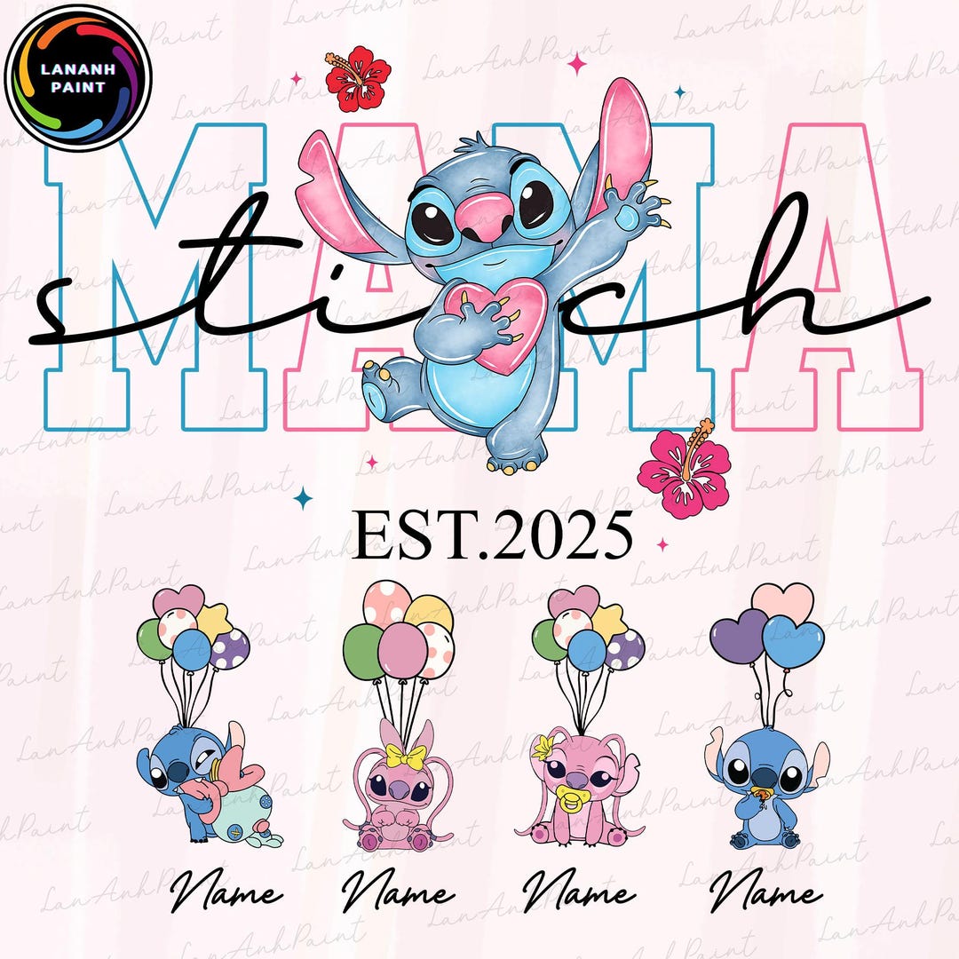 Mama Blue Alien 2025 PNG, Custom Mama Monster Png, Cartoon Family ...