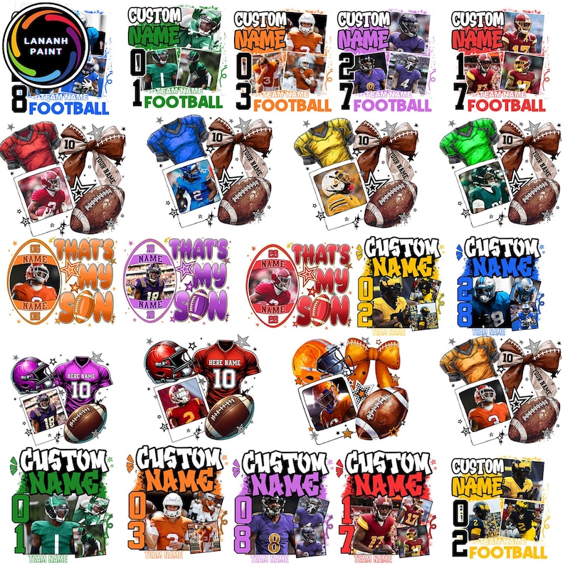 45+ CUSTOM Canva Template Fall Football Photo Insert Png Bundle, Fall ...