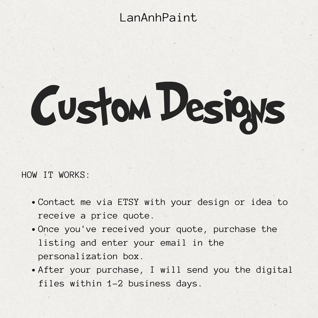 CUSTOM DESIGN, Custom PNG, Custom Design Service, Digital Download - Etsy