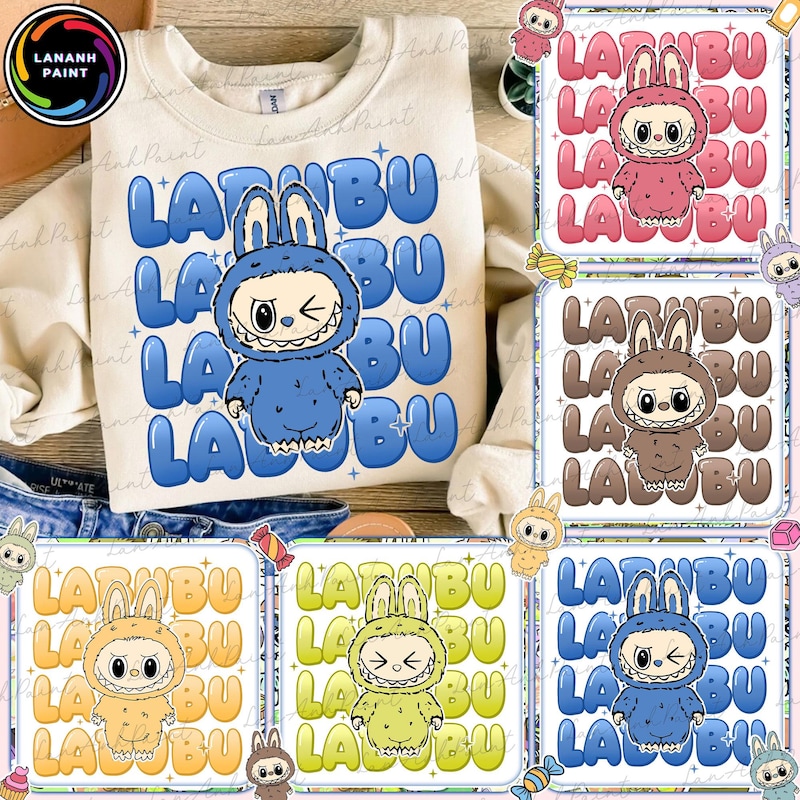 Blue Labubu - Etsy