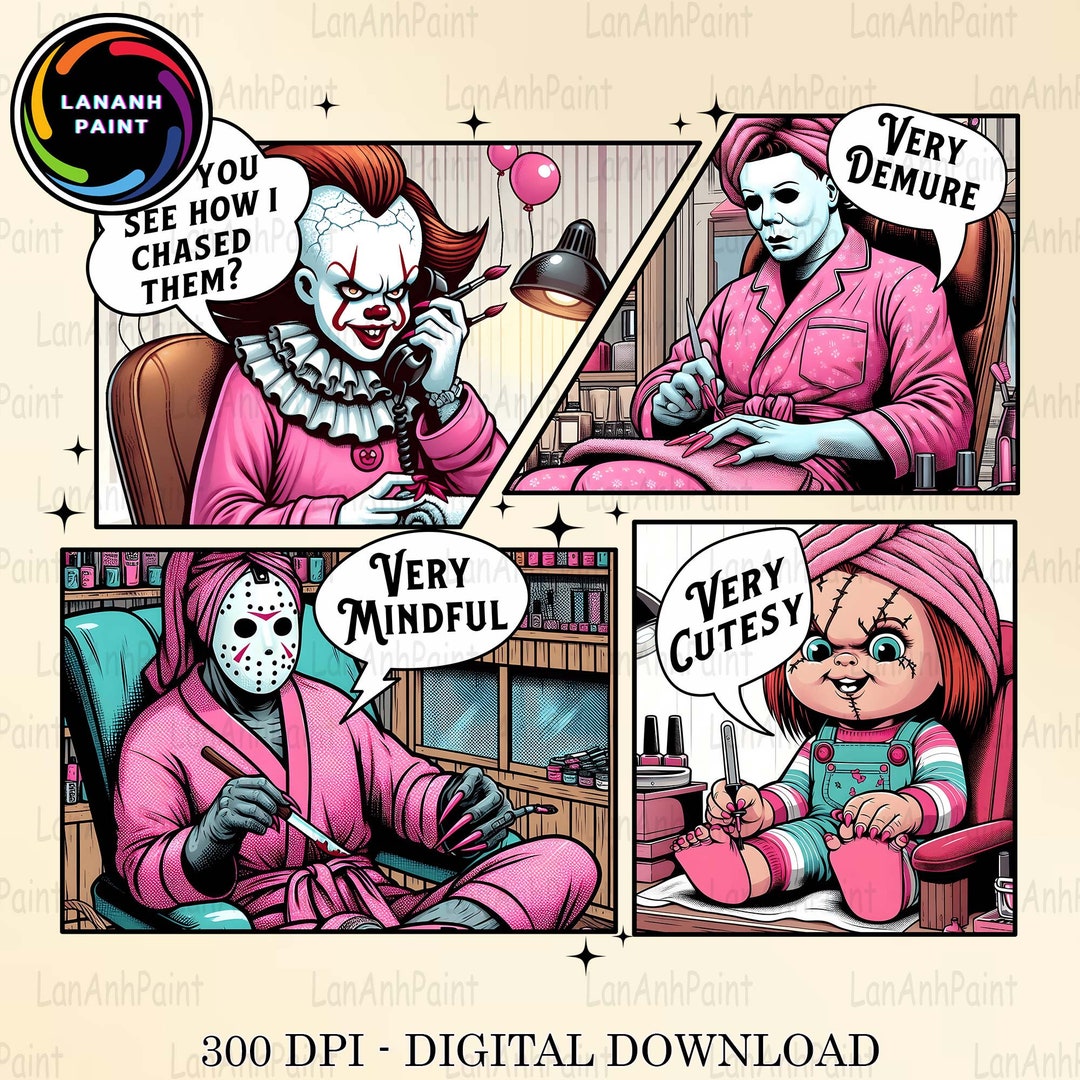 Pink Movie Horror Halloween Png, Movie Killers Png, Scary Halloween ...
