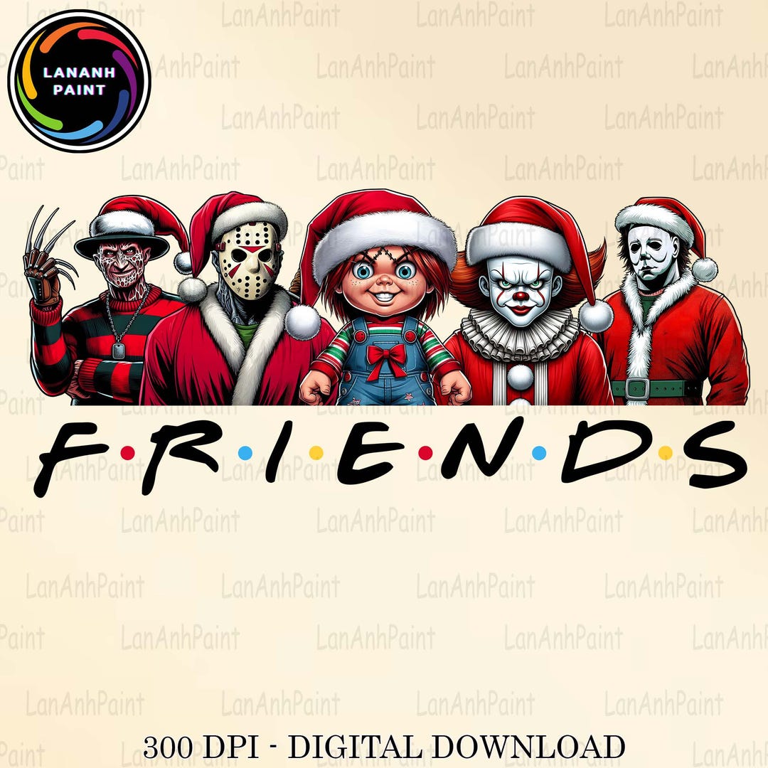 Horror Xmas Png, Merry Creepmas Png, Friends Christmas Png, Christmas ...