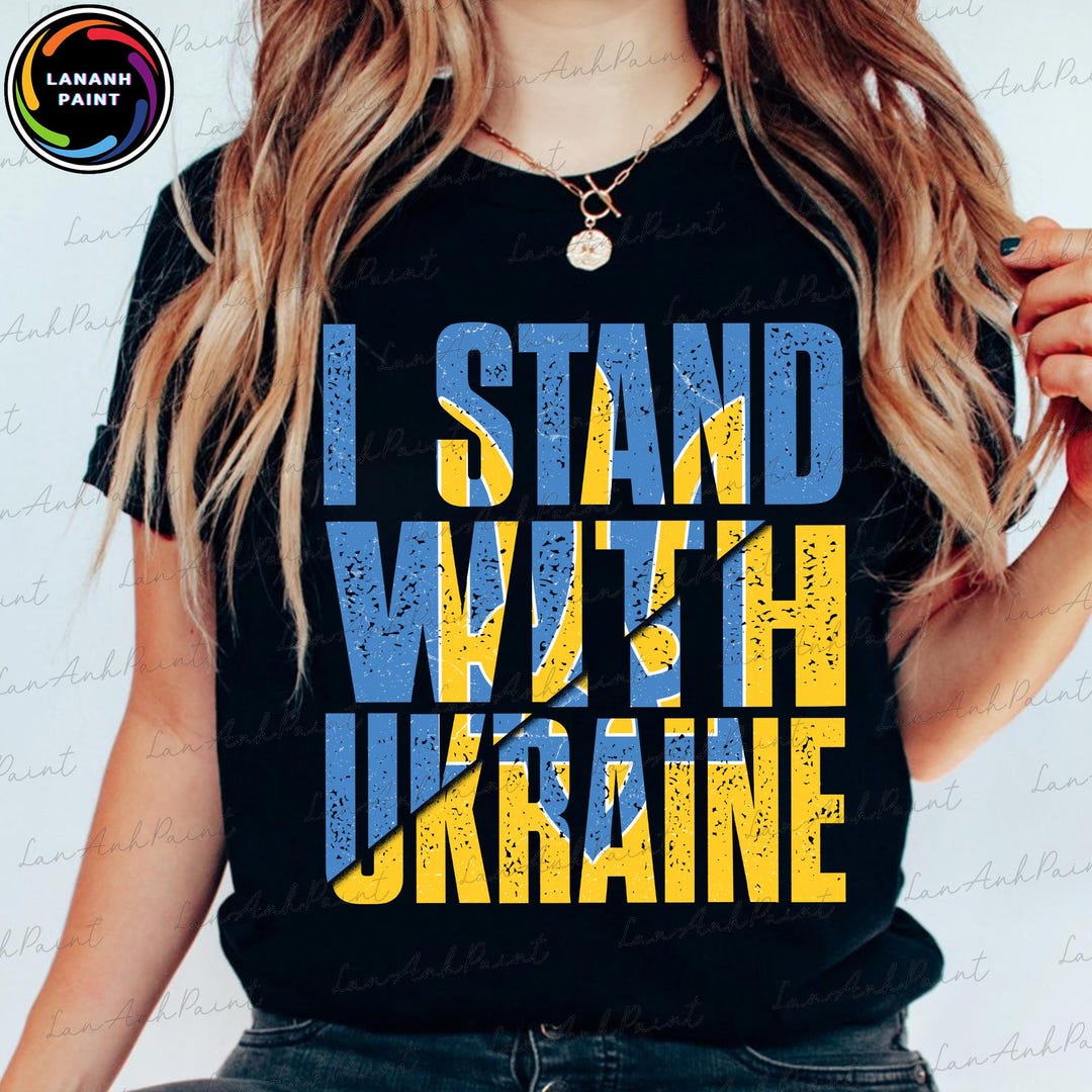 Stand With Ukraine Png, Ukraine Sunflower Shirt Png, Support Ukraine ...