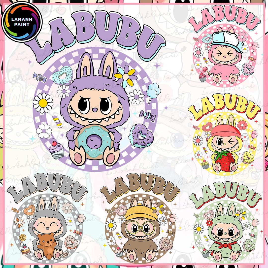 Funny Cartoon Png Bundle, Checker Monster Doll Png, Coquette Bow Cute ...