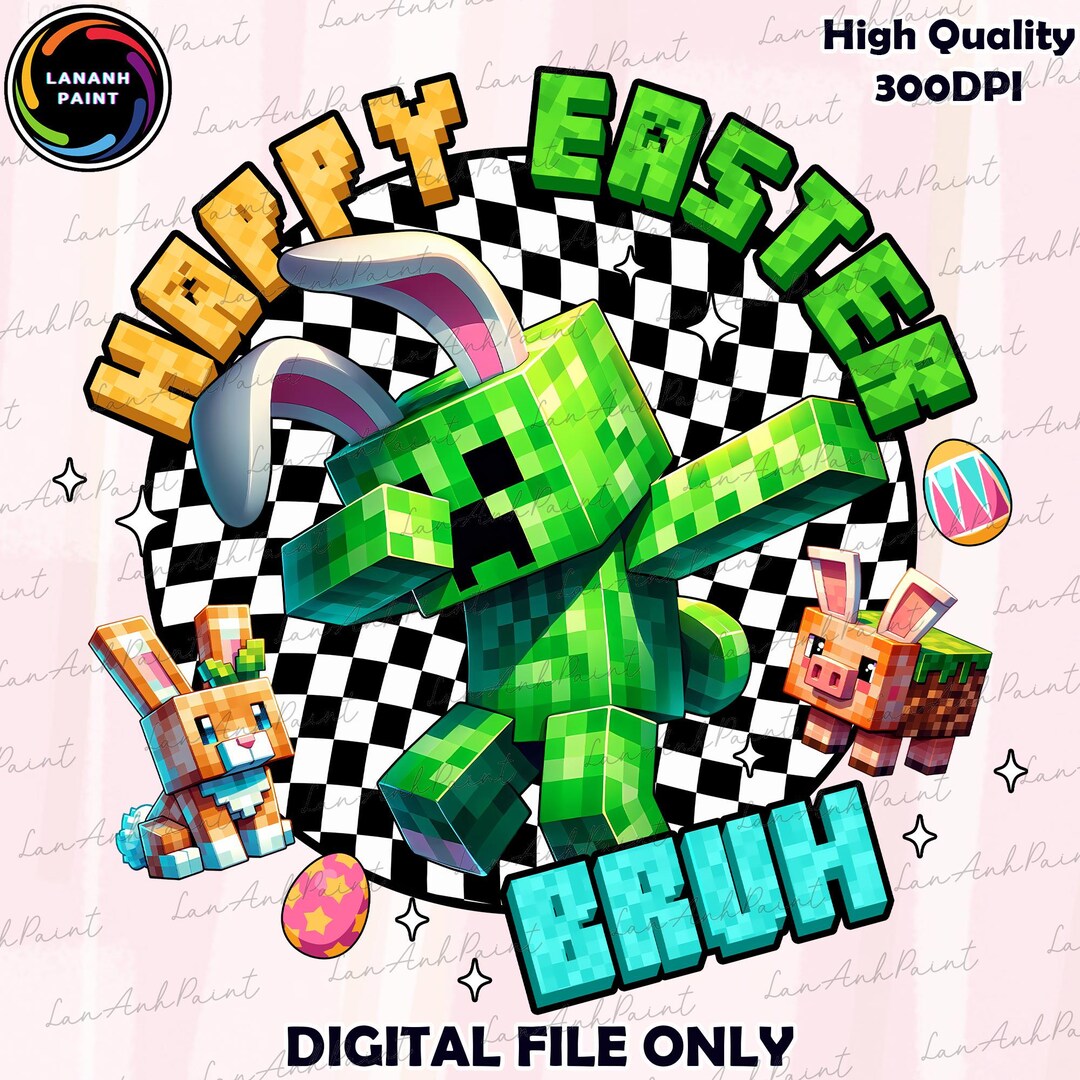 Retro Easter Png, Cartoon Movie Png, Happy Easter Bruh Png, Boys Mining ...