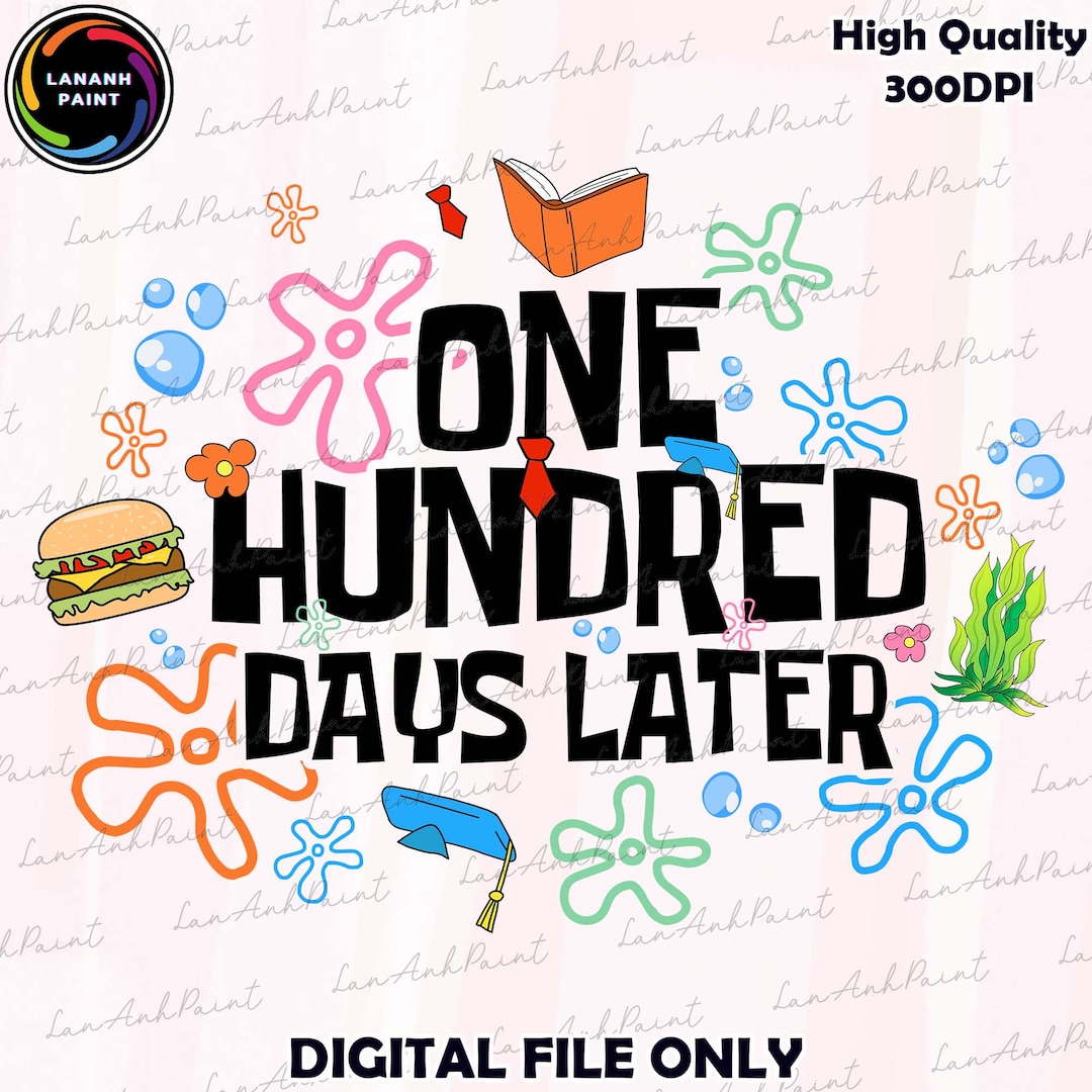 One Hundred Days Later Png, 100th Day of School Meme Png, for Teacher ...