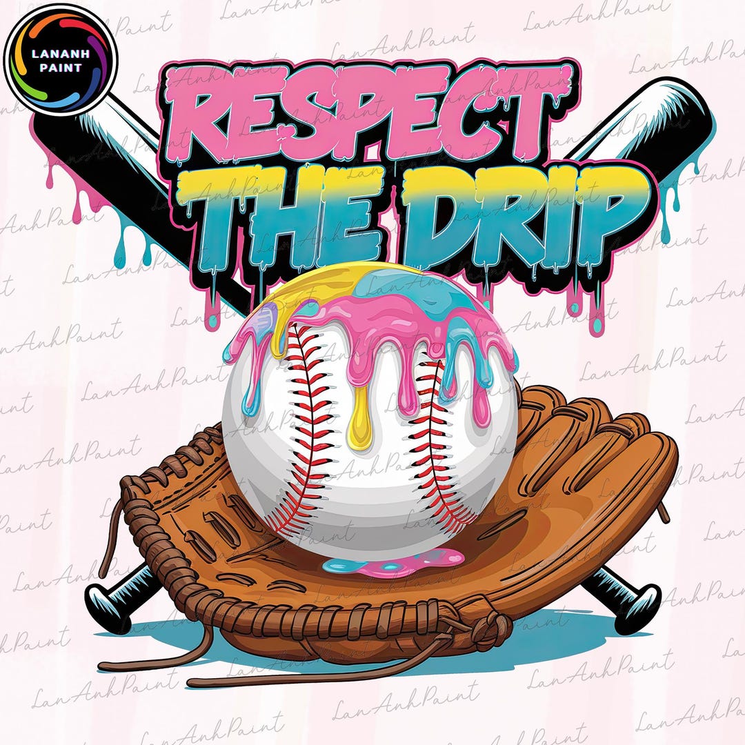 Retro Respect the Drip Baseball Png Png, Baseball Lovers Shirt Design ...