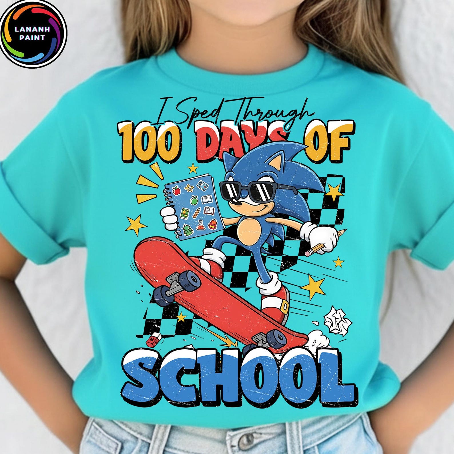 Speeding Into 100 Days of School PNG, Toddler 100 Days Boy Cartoon ...