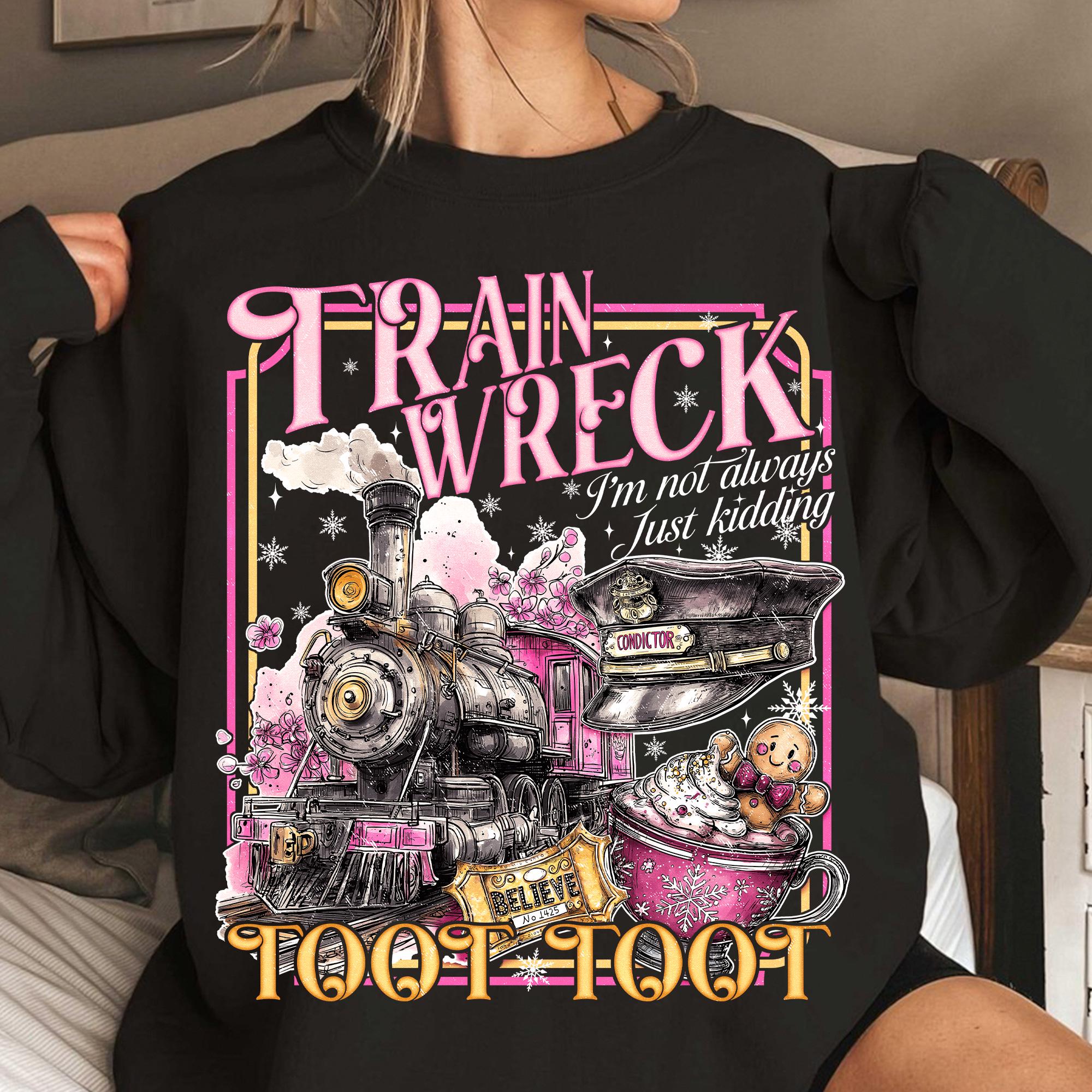 Hot Mess Train Humor PNG, Funny Mental Health Quote PNG, Snarky Just ...