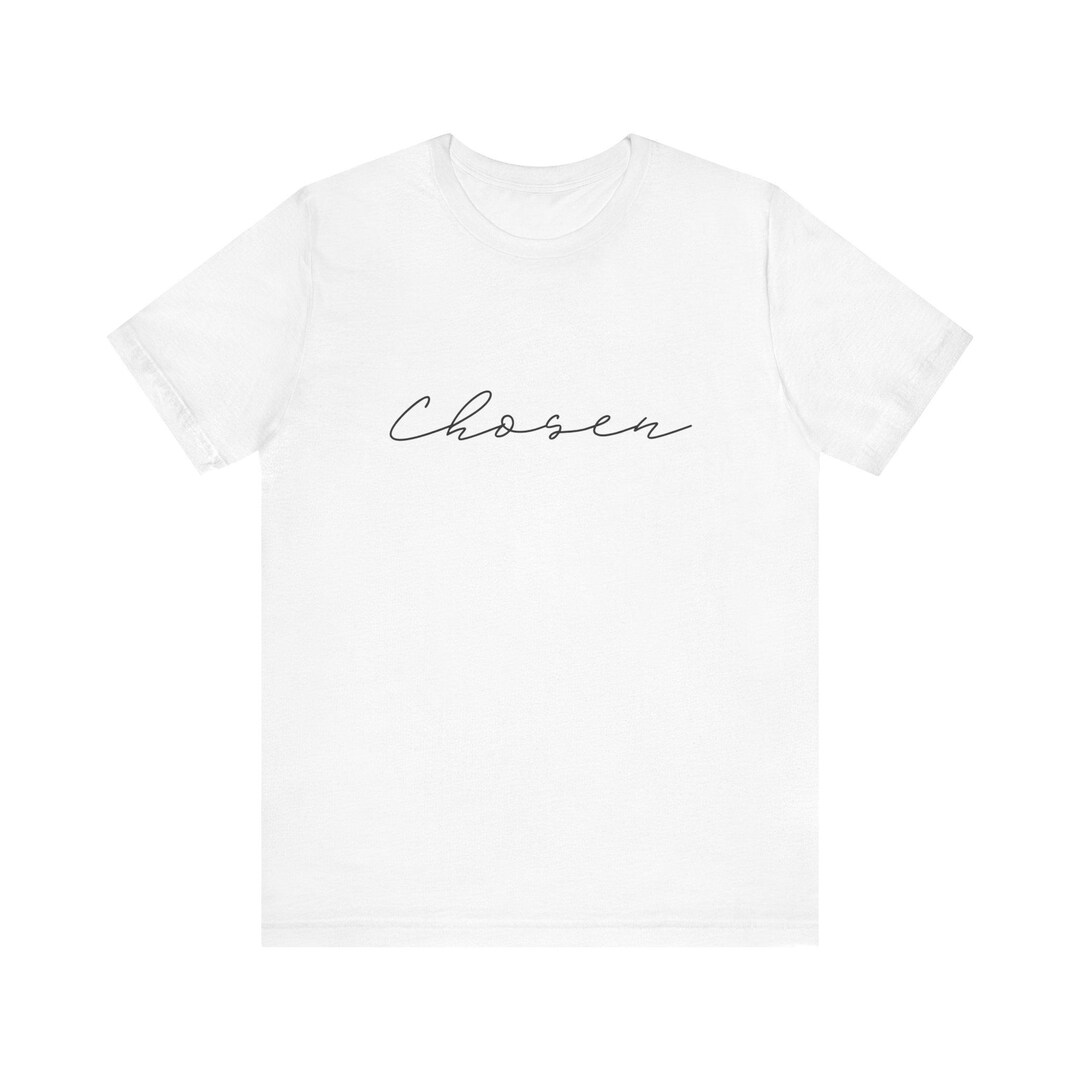 Chosen Cursive Lightweight T Shirt - Etsy