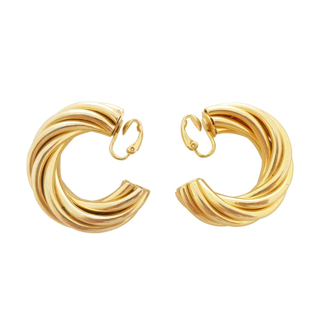 1980s Vintage Gold Shiny Thick Rope Hoop Hip Hop Rapper Nicki Minaj ...