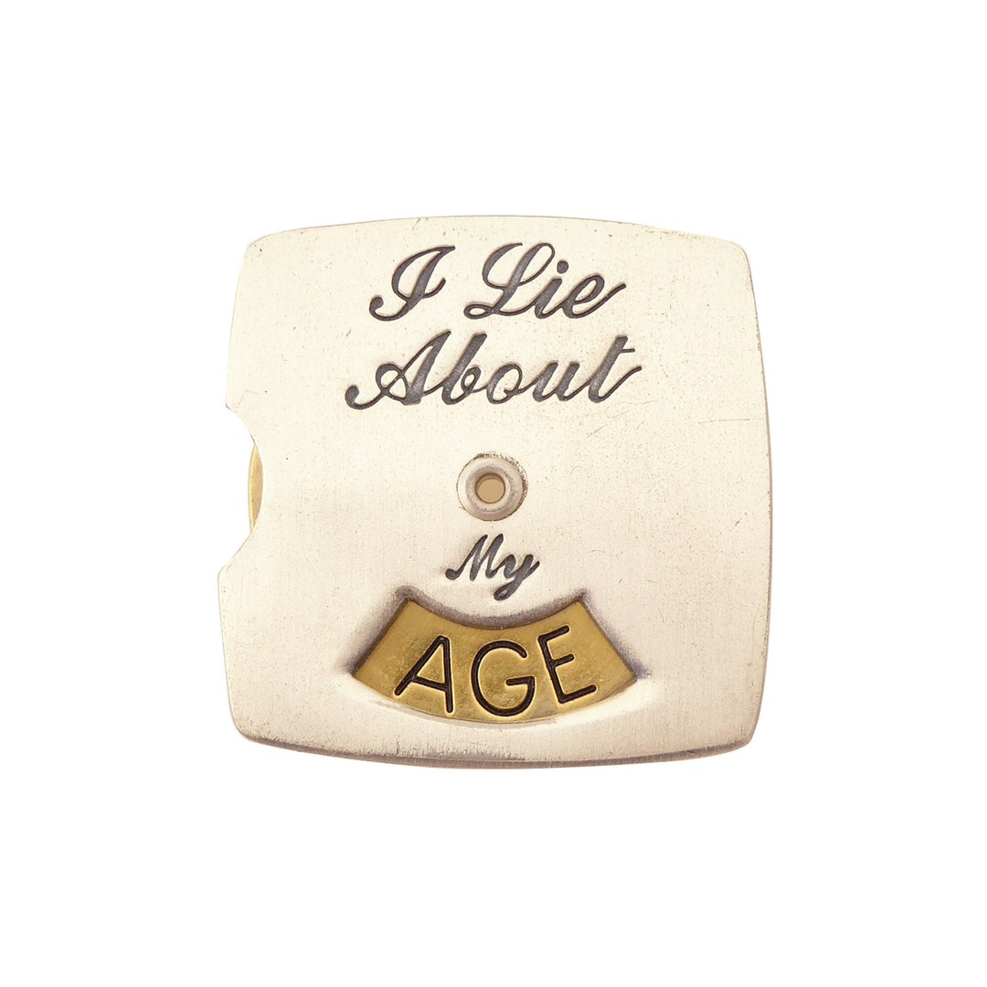 2000s Vintage Brushed Silver and Gold Hilarious I Lie About Jokes Funny ...