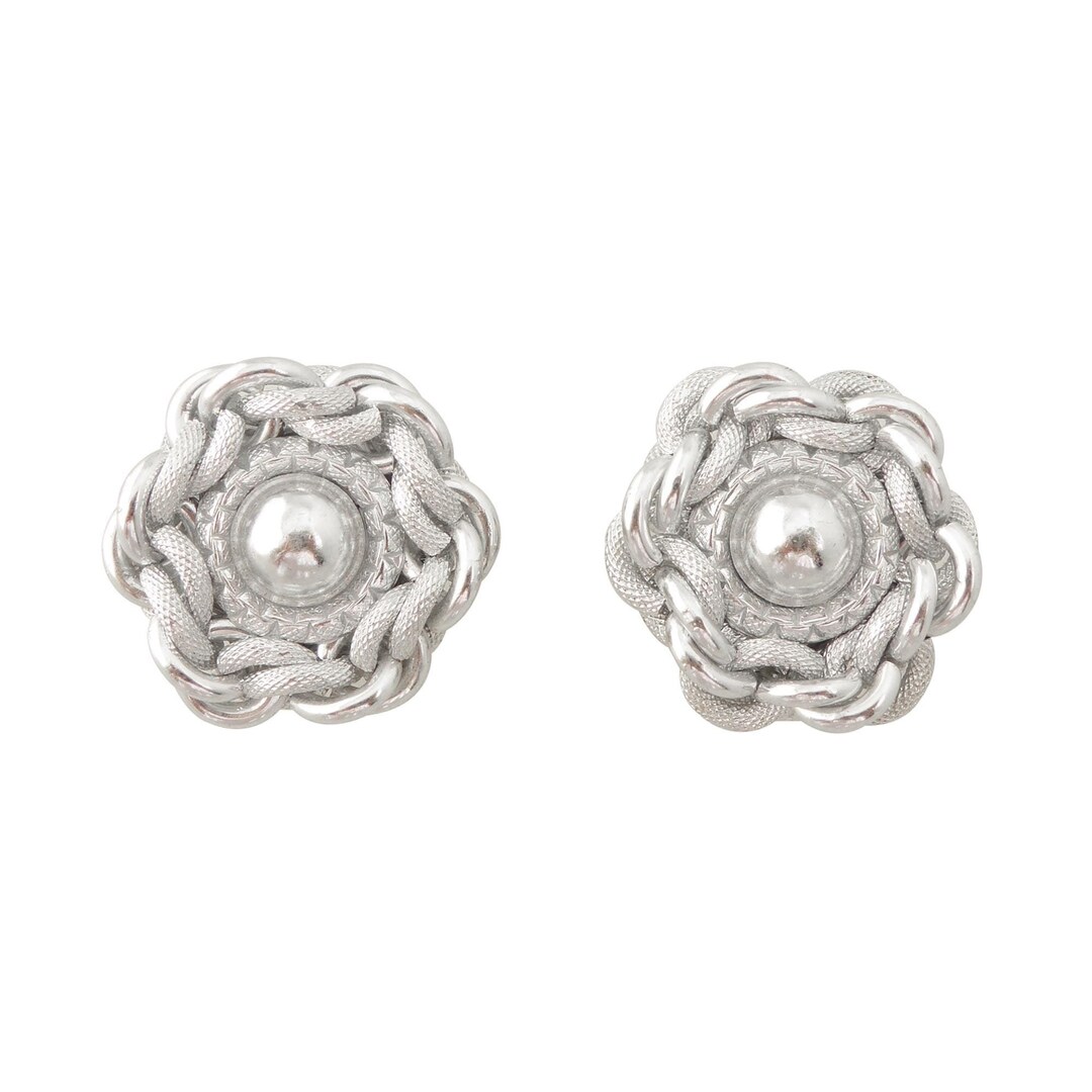 1970s Vintage West Germany Light Silver Aluminum Chain Link Circle ...