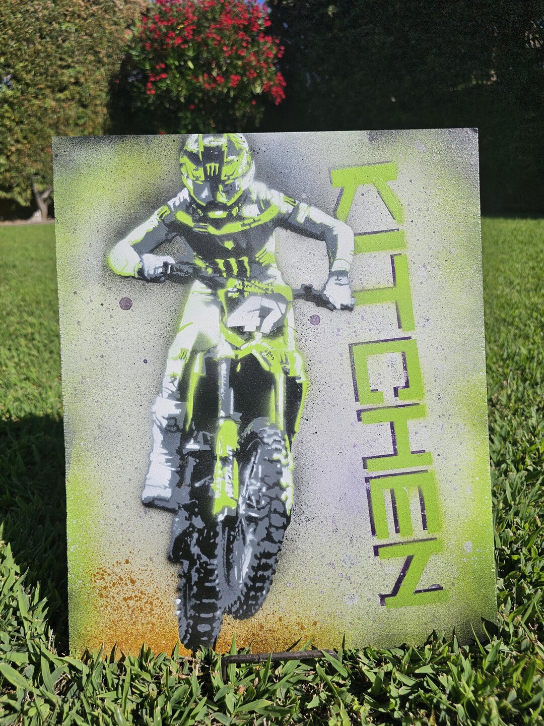 Levi Kitchen Wall Art Spray Paint Stencil Artwork - Etsy