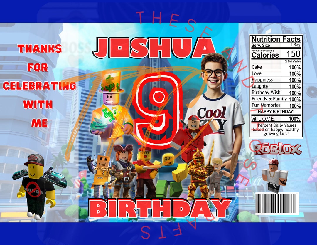 Roblox Party Favor Kit Template - Etsy