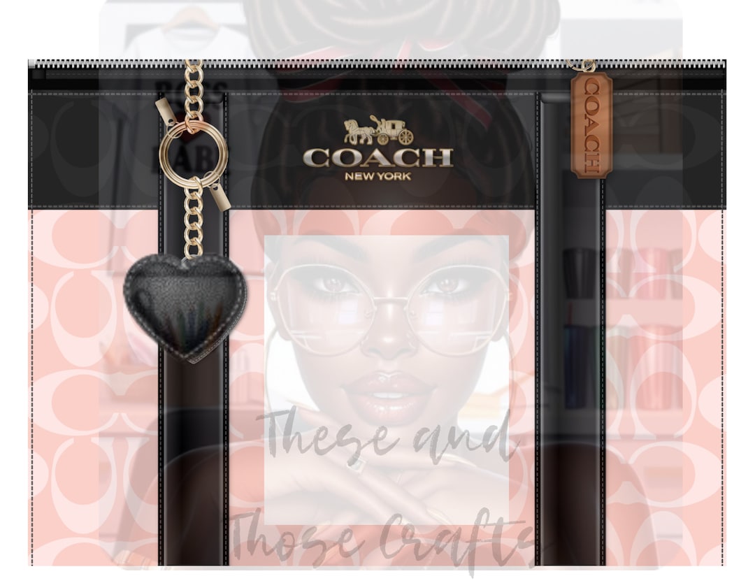 Pink COACH Purse Gift Box Template - Etsy