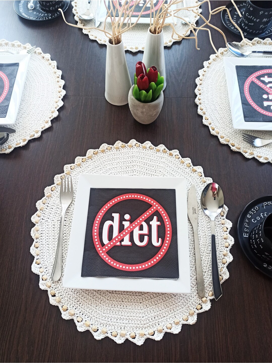 6 Pieces of Service Mats, Bohem American Services, Placemats for Table ...