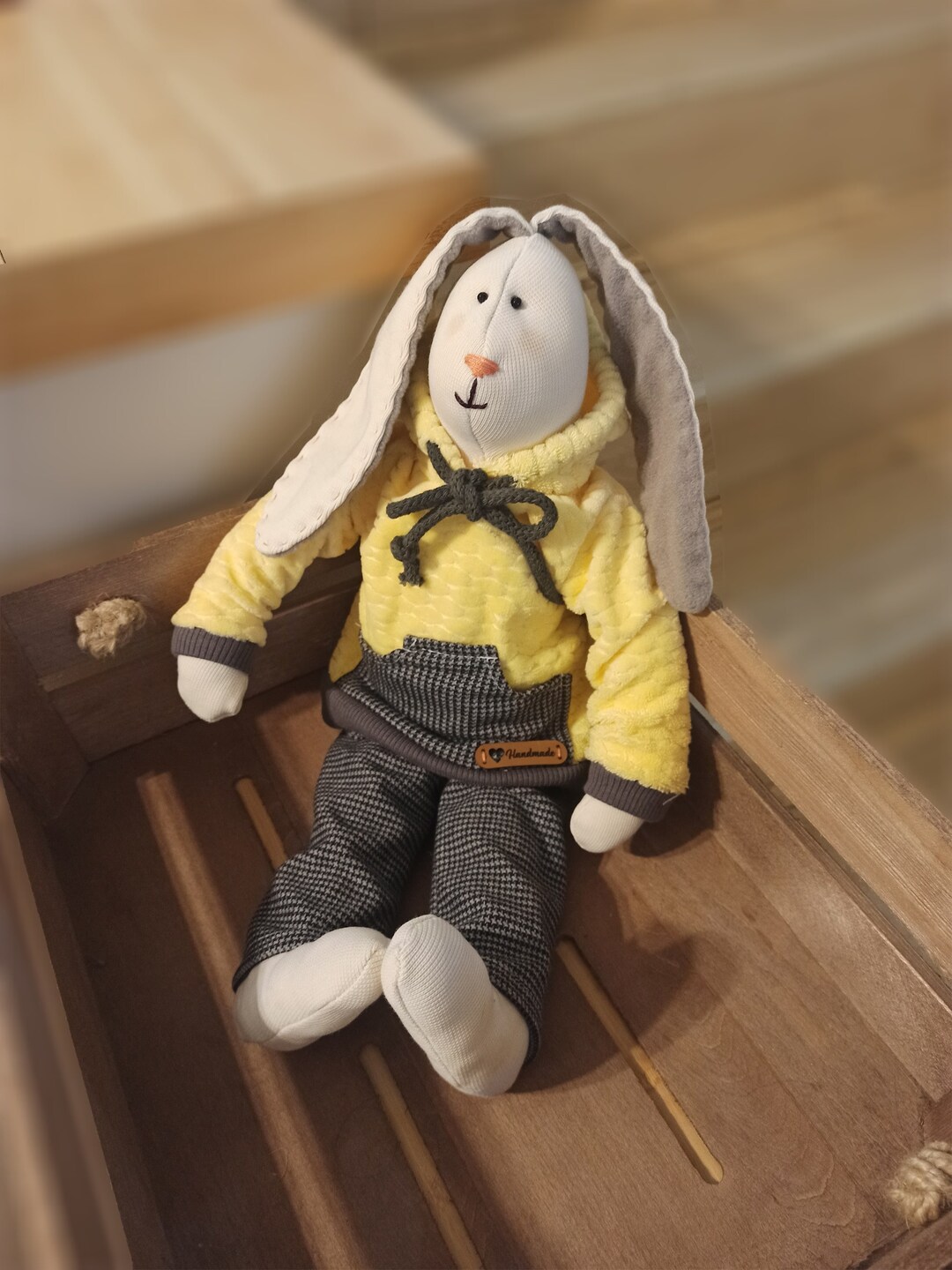 Cuddly Best Friend Rabbit Sweet Plush Toy Sleep Friend With Big Ears ...