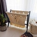 Macrame Newspaper Holder Wooden Magazine Rack Bohemian Style Book ...
