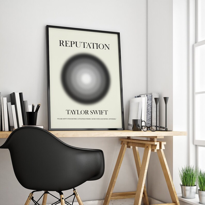 Taylor Swift Posters / Reputation Poster / Album Cover Poster, Gradient ...