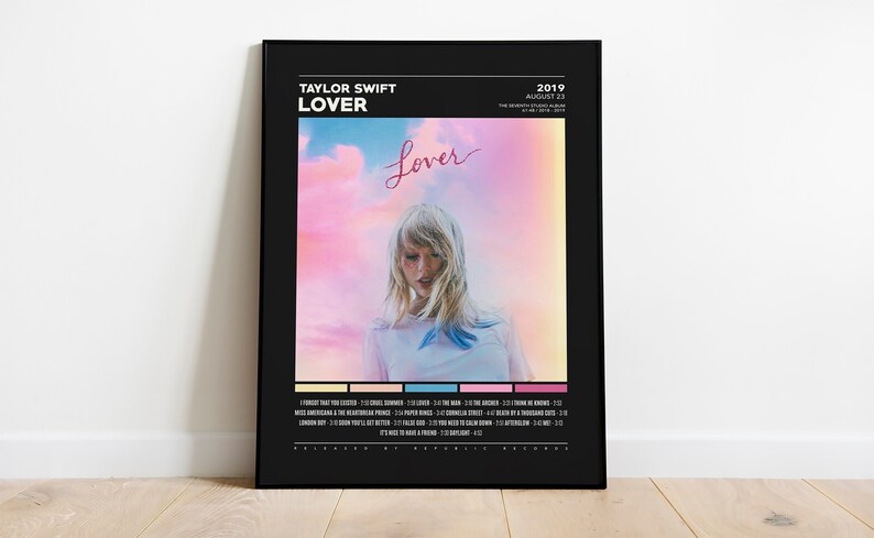 Taylor Swift Posters / Lover Poster / Album Cover Poster, Poster Print ...