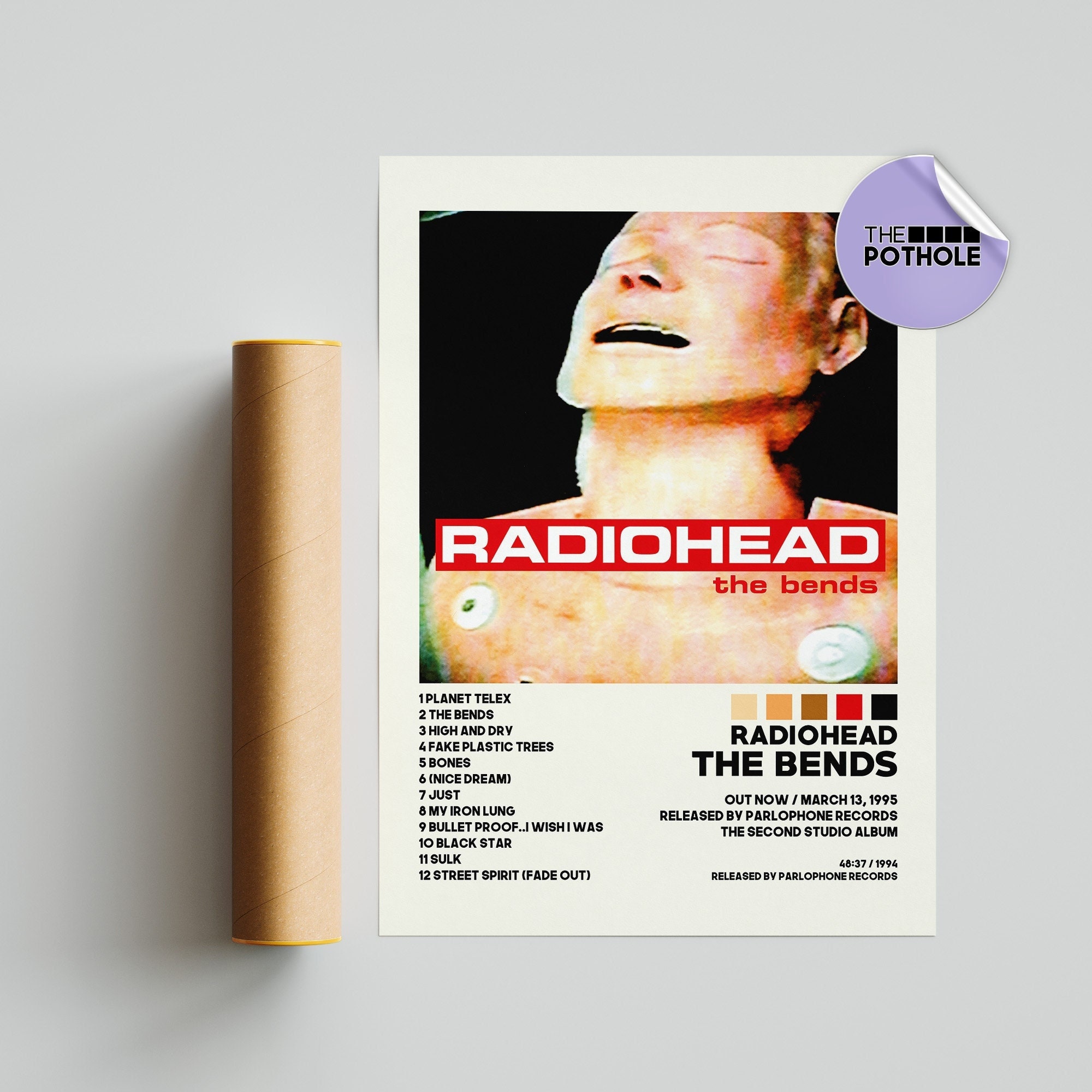 Radiohead Posters / the Bends Poster / Album Cover Poster, Print Wall Art, Custom Poster, Home ...