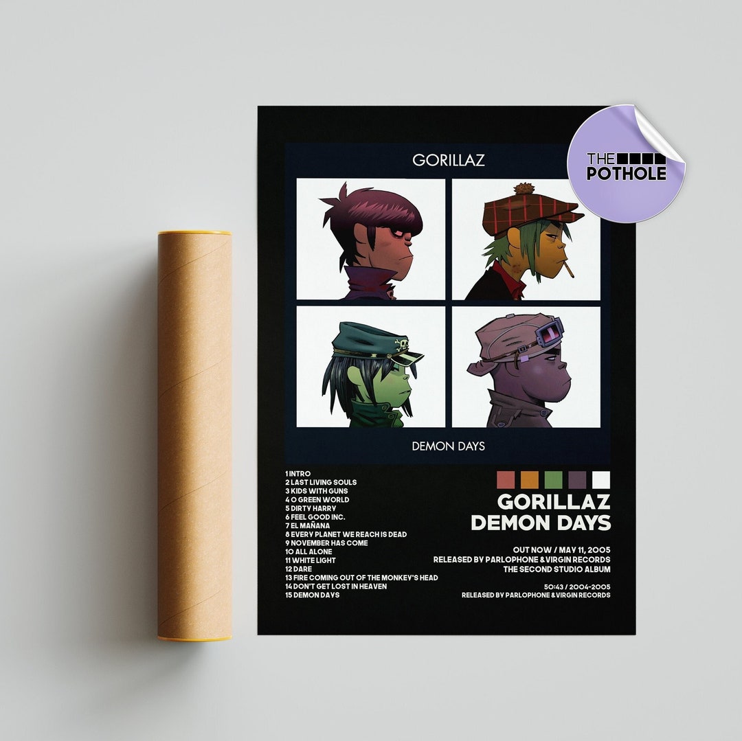 Gorillaz Posters / Demon Days Poster / Album Cover Poster, Print Wall ...