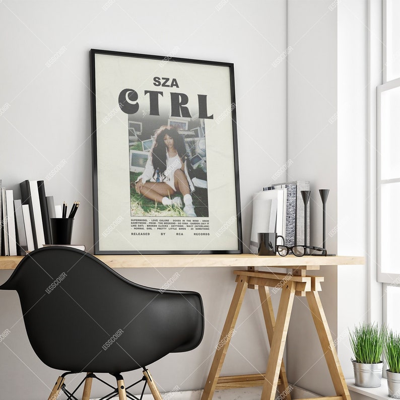 SZA Poster CTRL Poster SZA Ctrl Deluxe Tracklist Album Cover Poster / Album Cover Poster Print ...