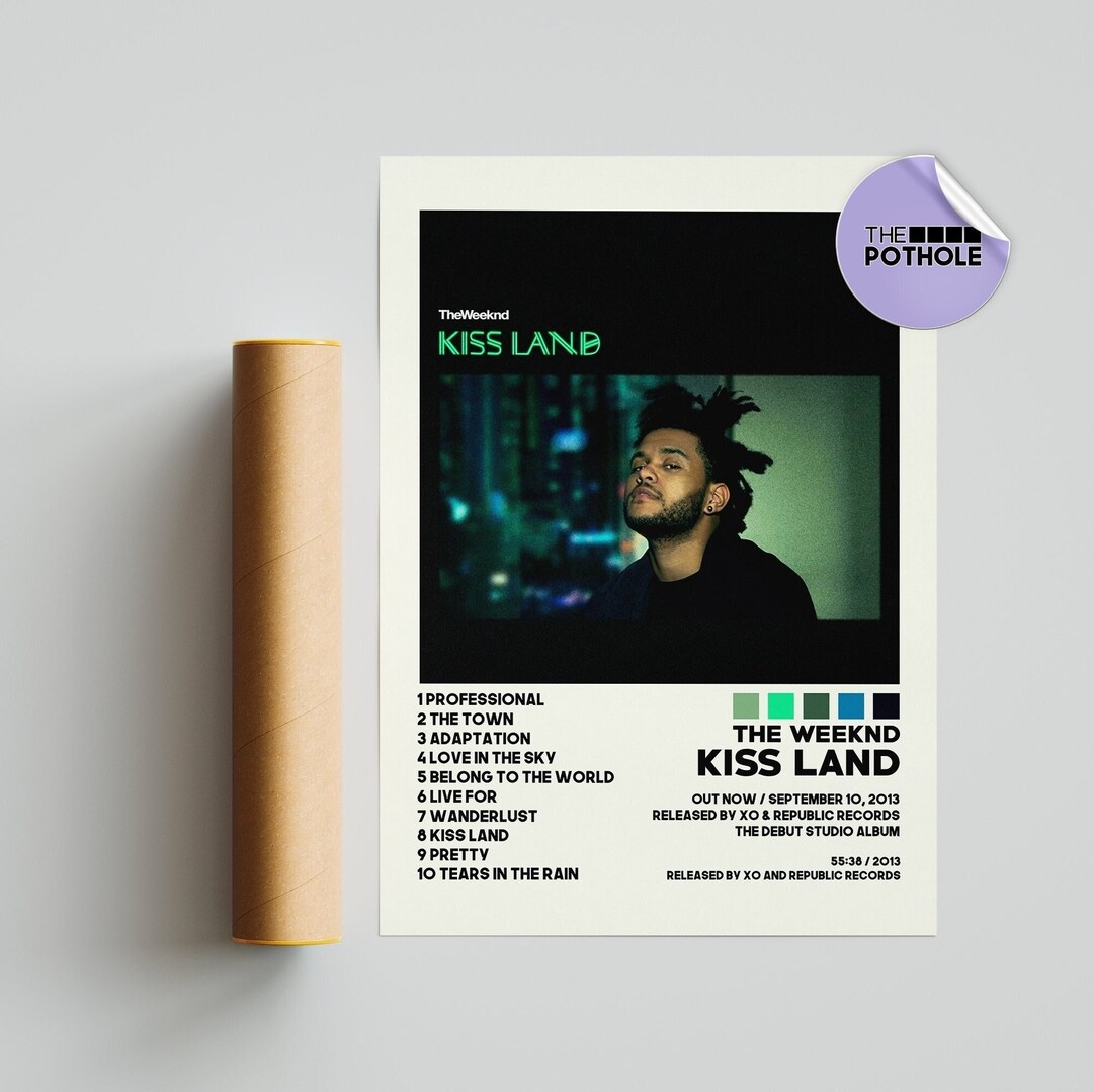 The Weeknd Posters / Kiss Land Poster / the Weeknd, Kiss Land, Album ...