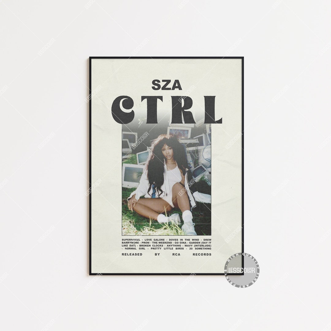 SZA Poster CTRL Poster SZA Ctrl Deluxe Tracklist Album Cover Poster / Album Cover Poster Print ...