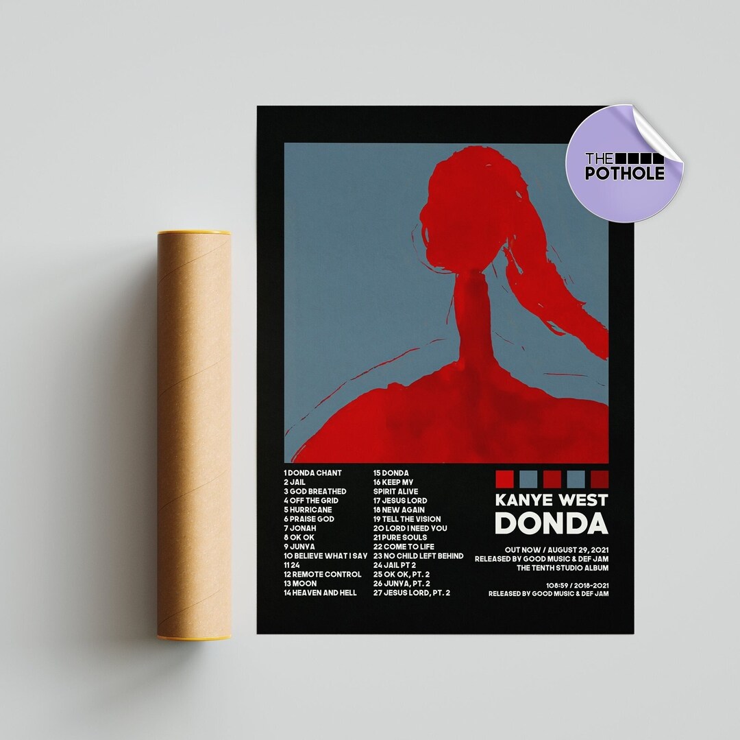 Kanye West Poster / Donda Poster / Album Cover Poster Poster Print Wall ...