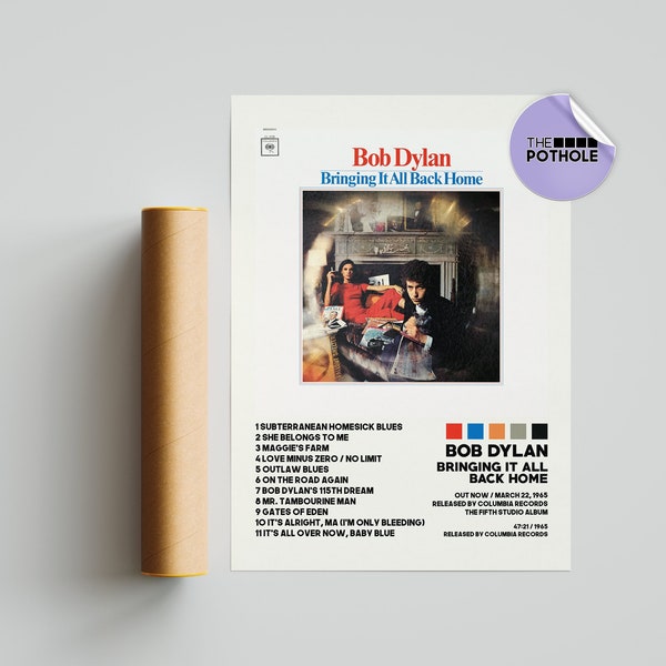 Bob Dylan Album Poster - Etsy