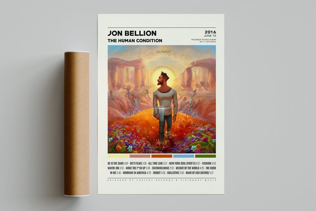 Jon Bellion Posters, the Human Condition Poster Album Cover Poster ...