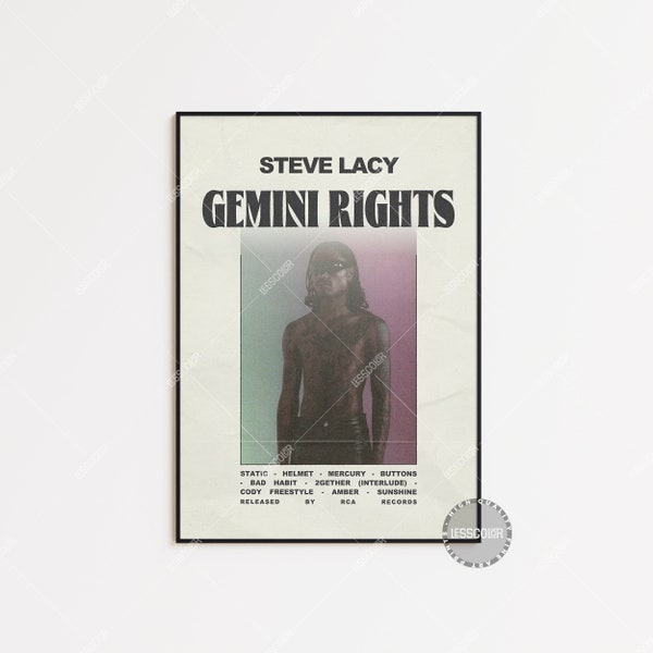 Gemini Rights Tracklist Poster - Etsy