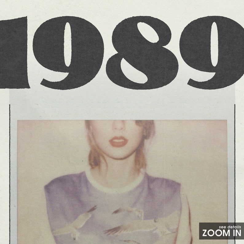 Taylor Swift Posters / 1989 Poster / Album Cover Poster, Poster Print ...