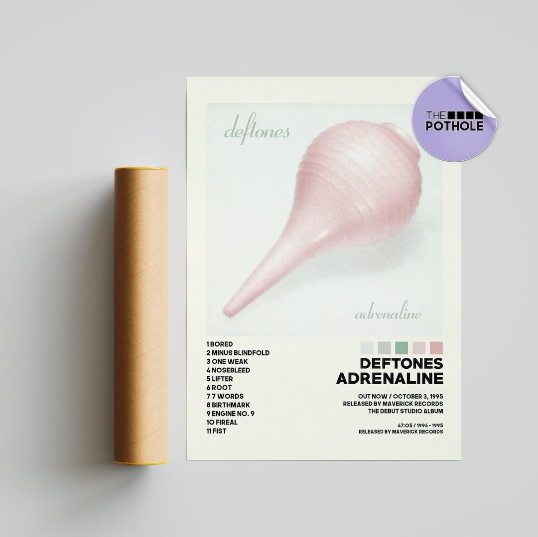 Deftones Posters / Adrenaline Poster, Album Cover Poster, Print Wall ...