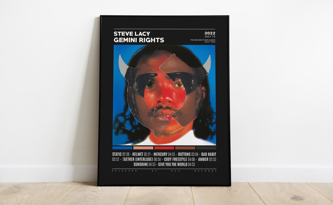 Steve Lacy Posters / Gemini Rights Poster, Tracklist Album Cover Poster ...