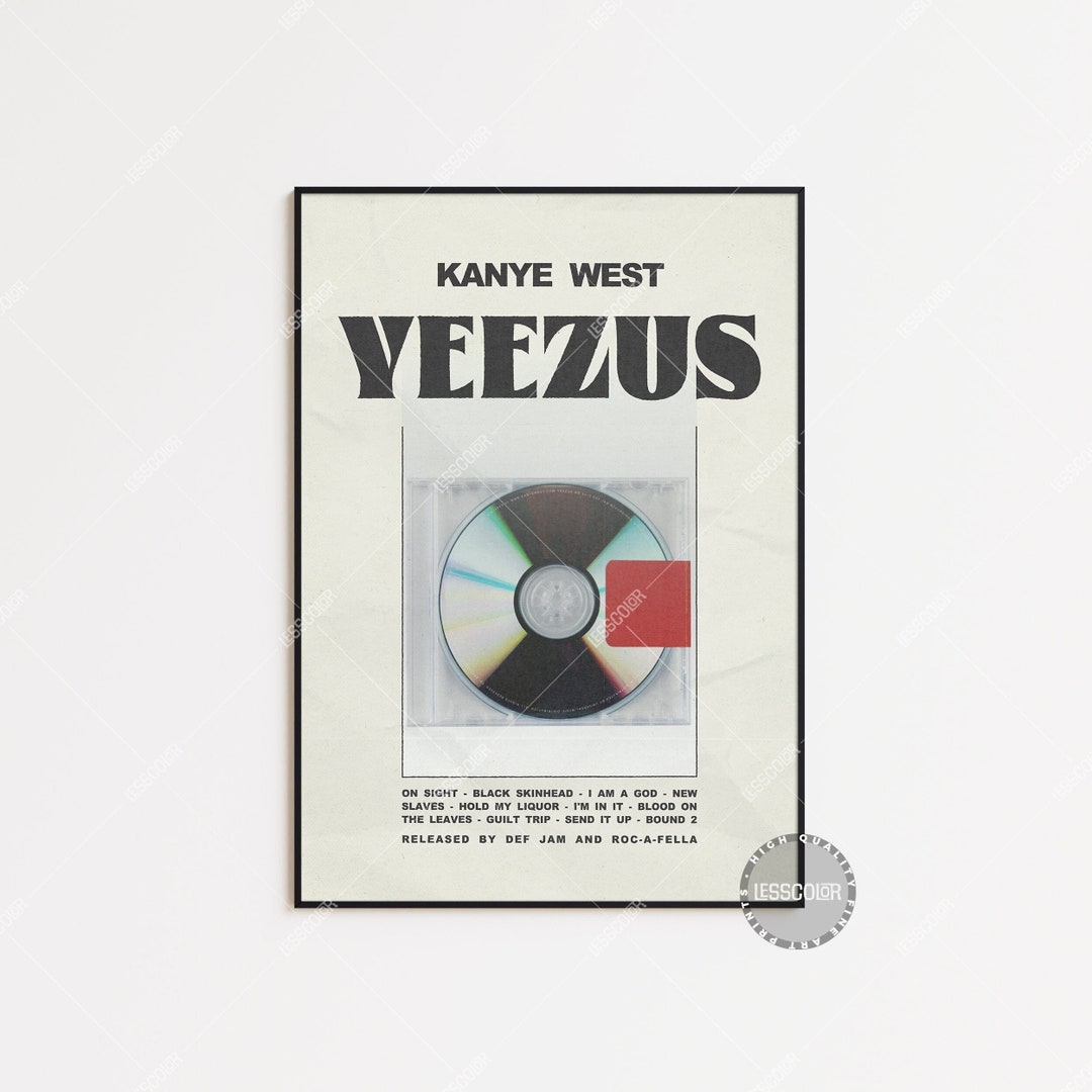Kanye West Poster / Yeezus Poster / Album Cover Poster Poster Print ...