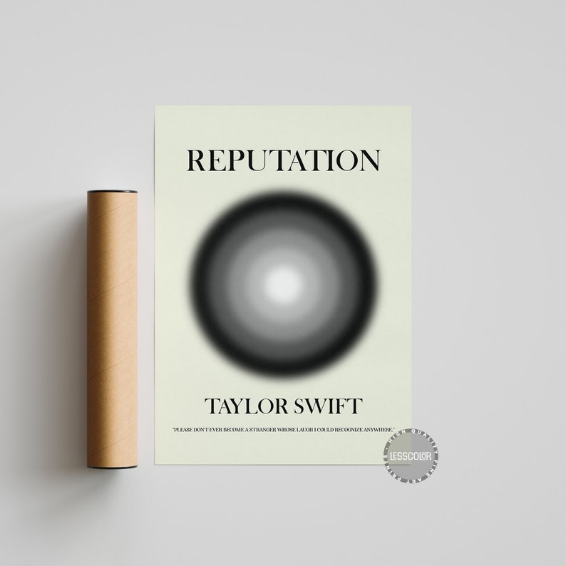 Taylor Swift Posters / Reputation Poster / Album Cover Poster, Gradient ...