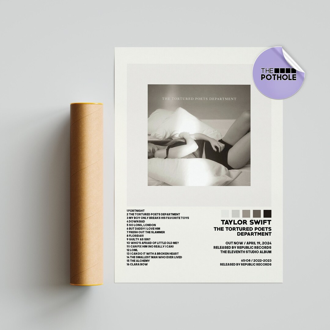 Taylor Swift Posters / the Tortured Poets Department Poster / Album ...