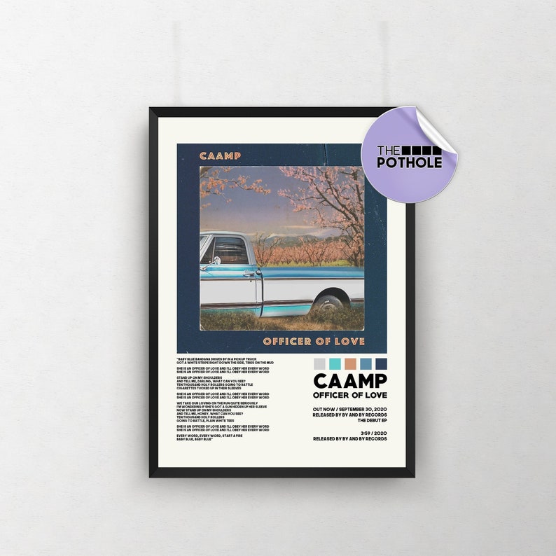 Caamp Posters, Officer of Love Poster, Caamp, Officer of Love Album ...