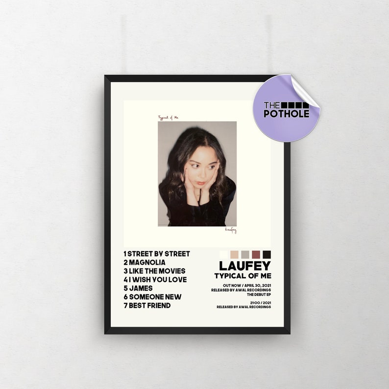 Laufey Posters / Typical of Me Poster / Laufey / Album Cover Poster ...