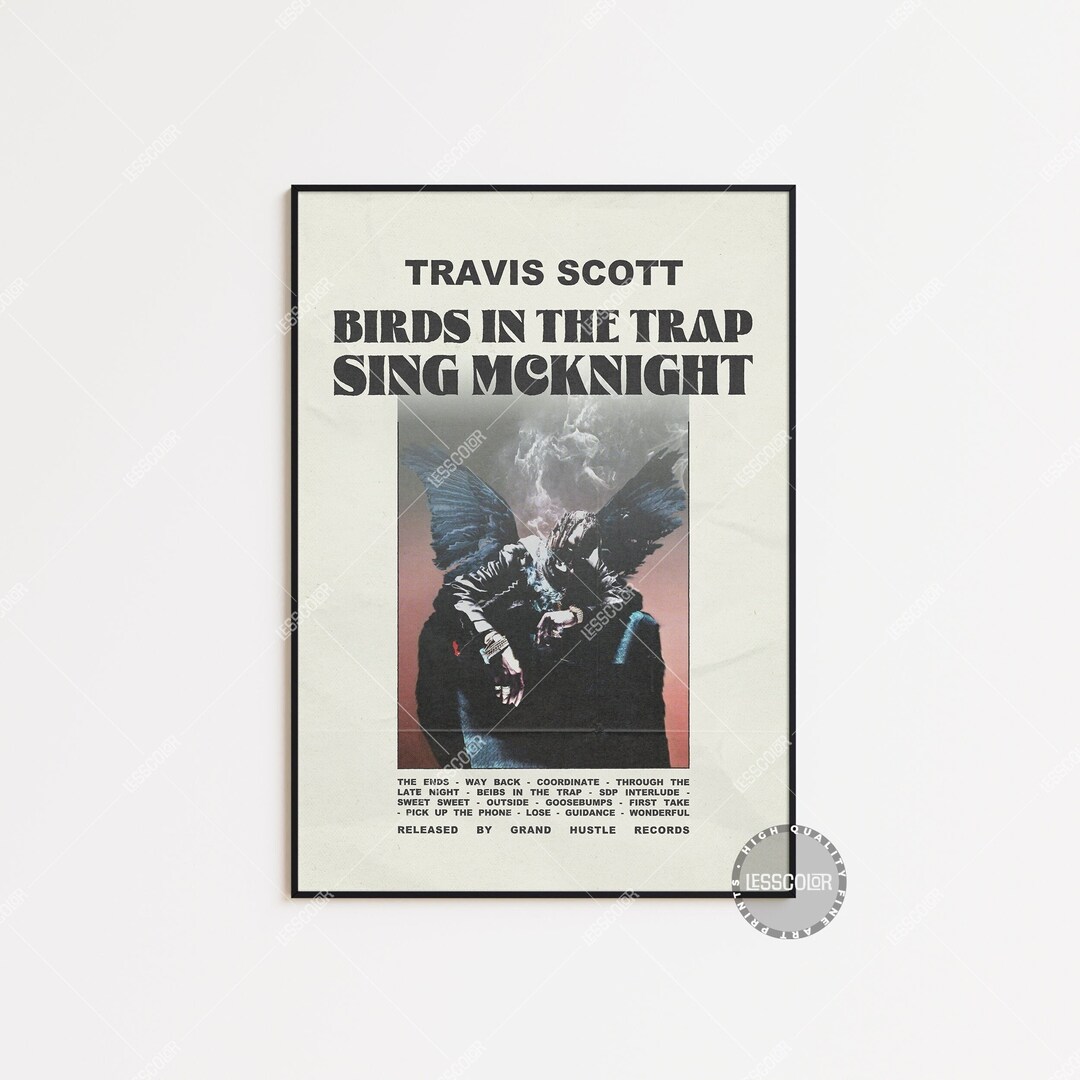 Travis Scott Poster Birds in the Trap Sing Mcknight Poster Tracklist ...