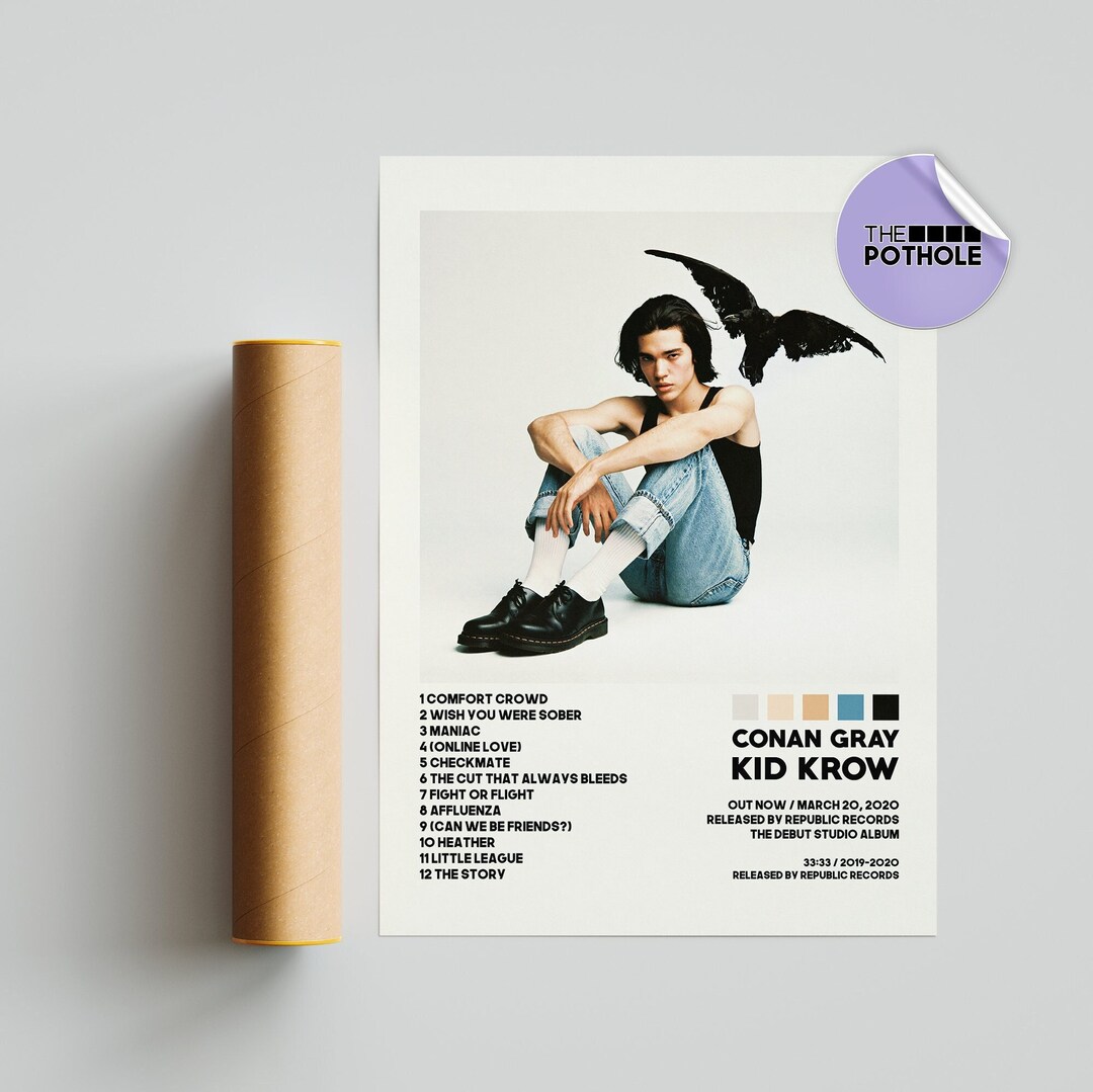 Conan Gray Posters, Kid Krow Poster, Album Cover Poster,poster Print ...