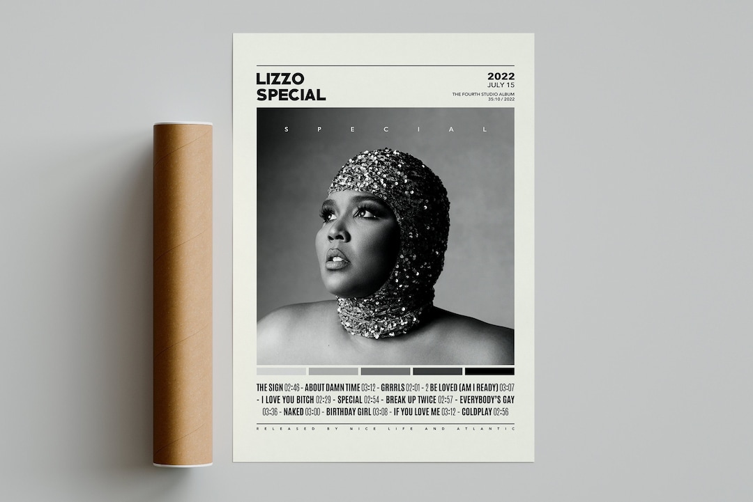 Lizzo Poster Special Poster Lizzo, Special, Tracklist Album Cover ...