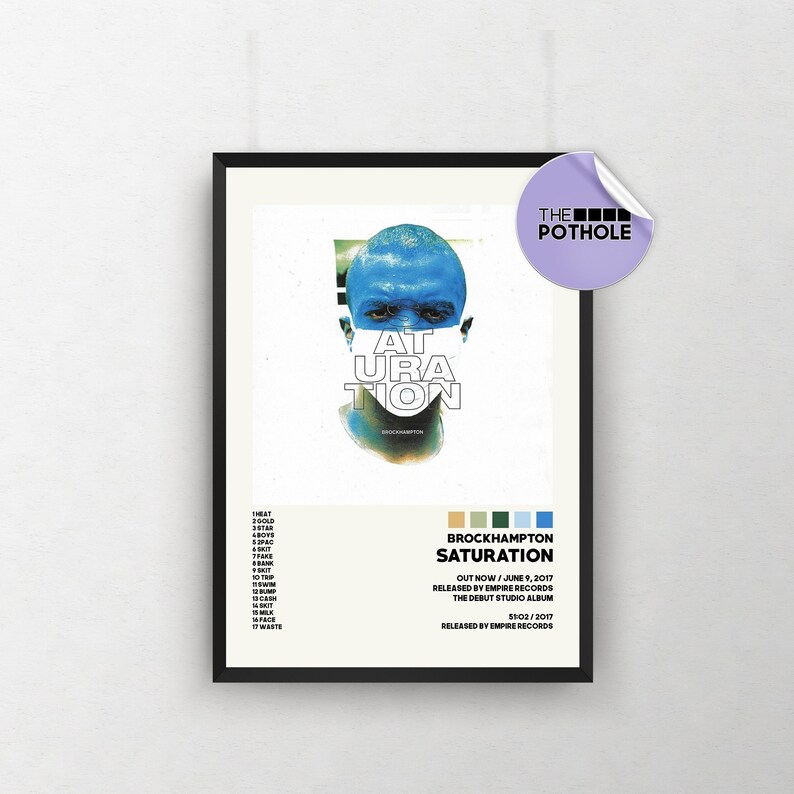 Brockhampton Posters / Saturation Poster, Tracklist Album Cover Poster ...