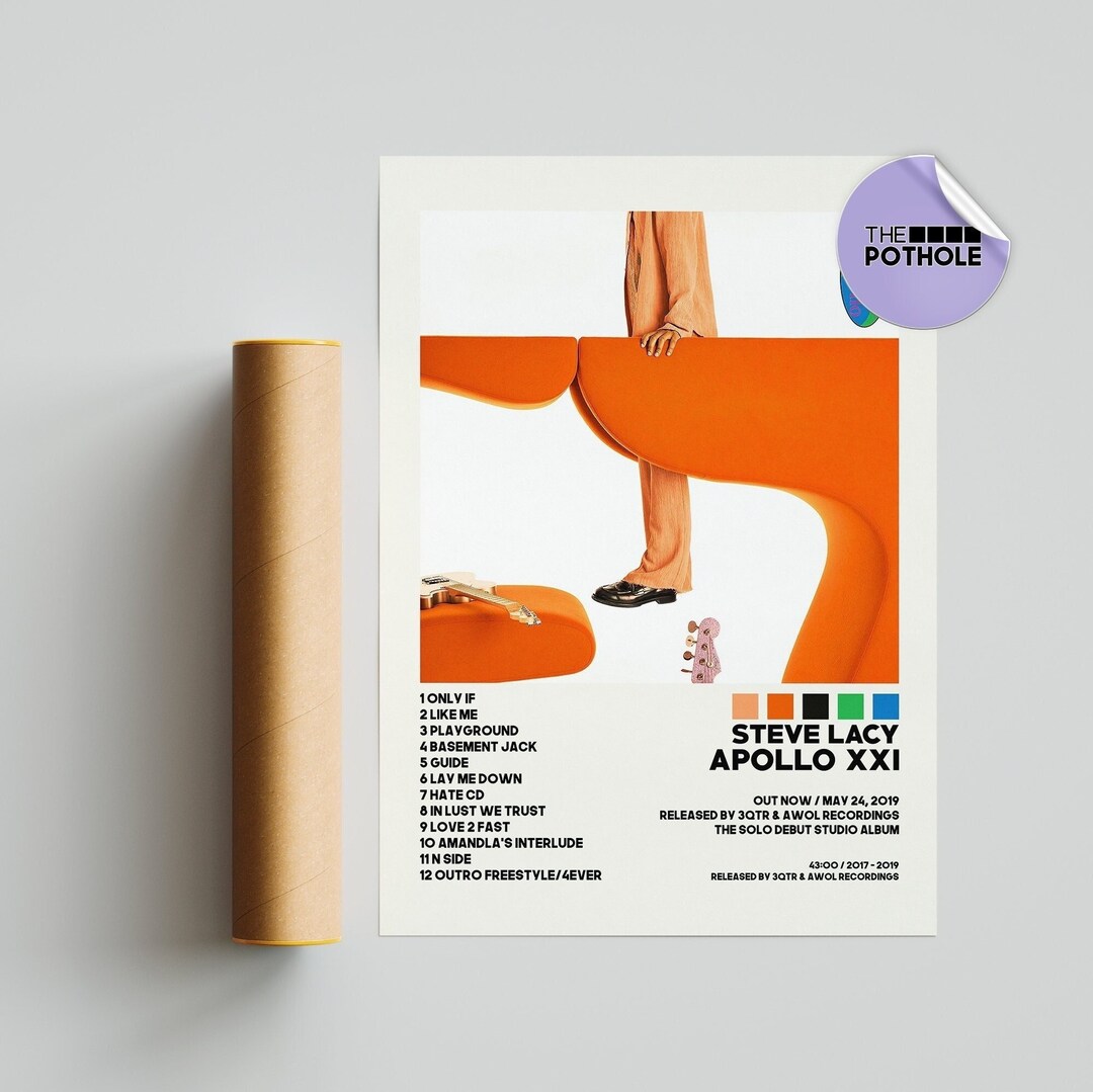 Steve Lacy Posters / Apollo XXI Poster / Tracklist Album Cover Poster ...