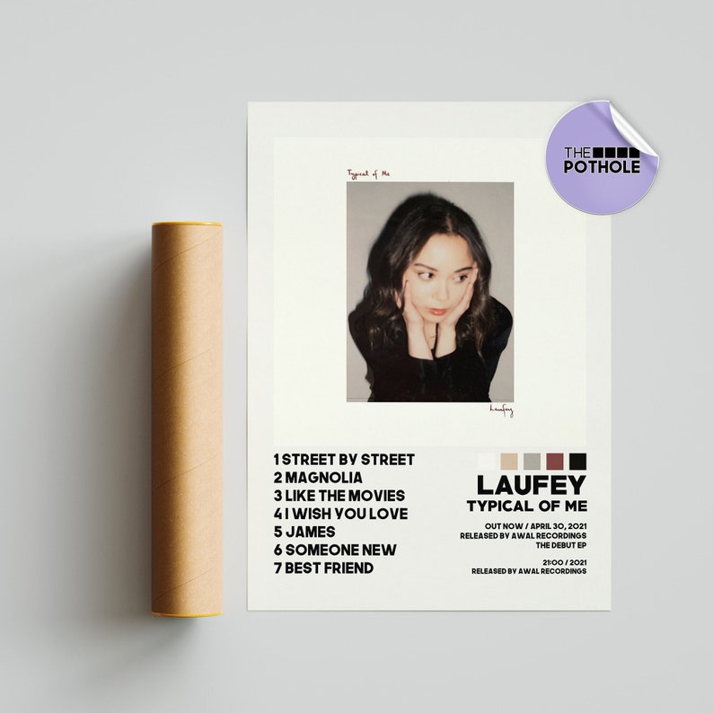 Laufey Posters / Typical of Me Poster / Laufey / Album Cover Poster ...